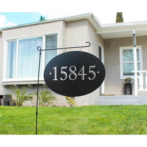 Etchey 1-Line Address Plaque Frame | Wayfair