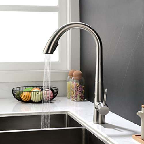 XWSI Pull Out Touchless Kitchen Faucet | Wayfair