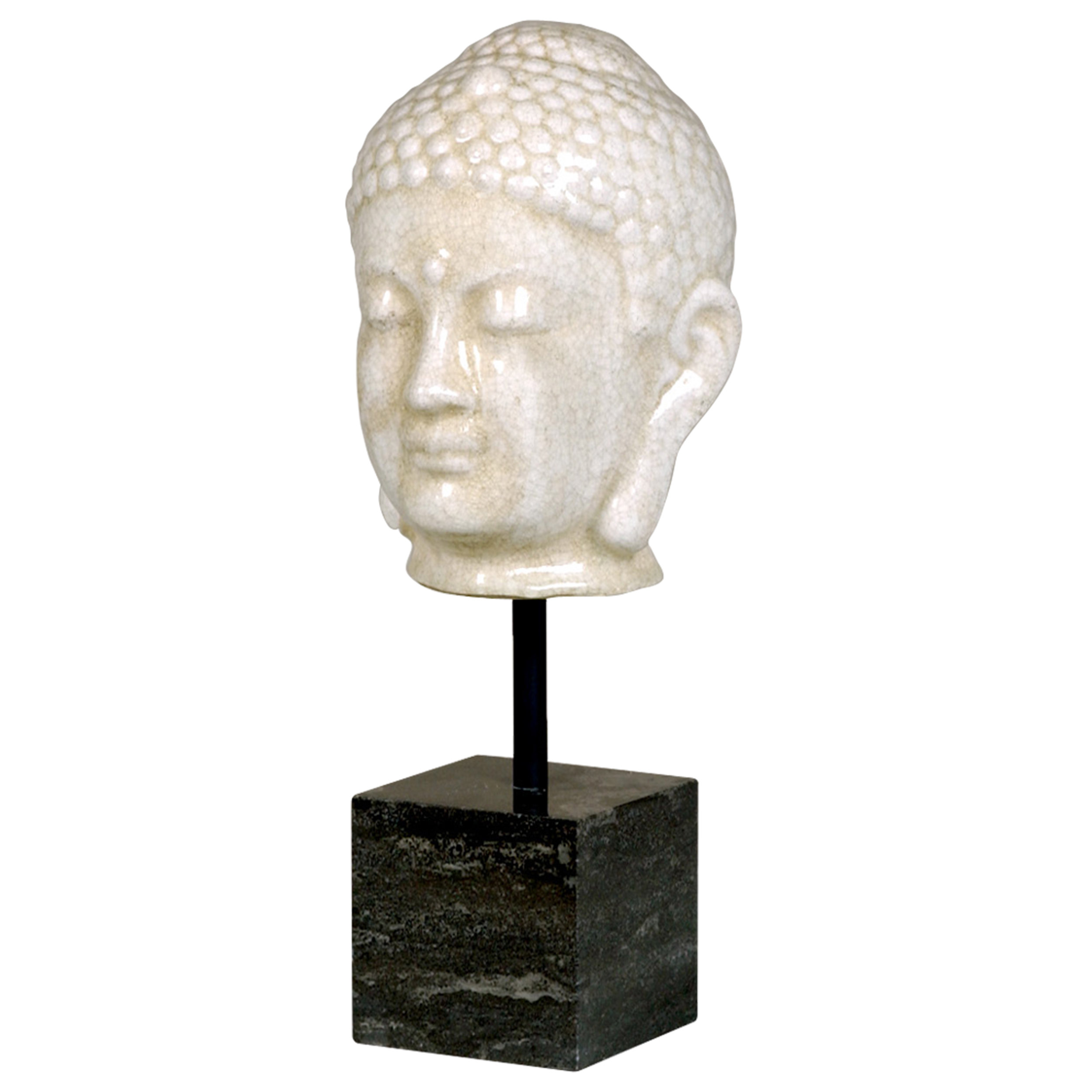 Emissary Buddha Head Figurine | Wayfair