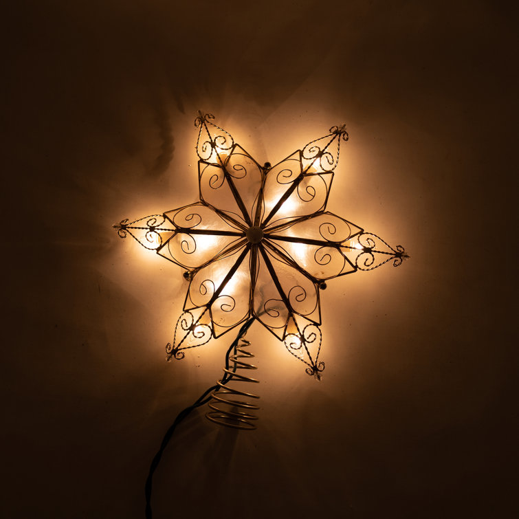 Kurt Adler Capiz Star Tree Topper & Reviews | Wayfair