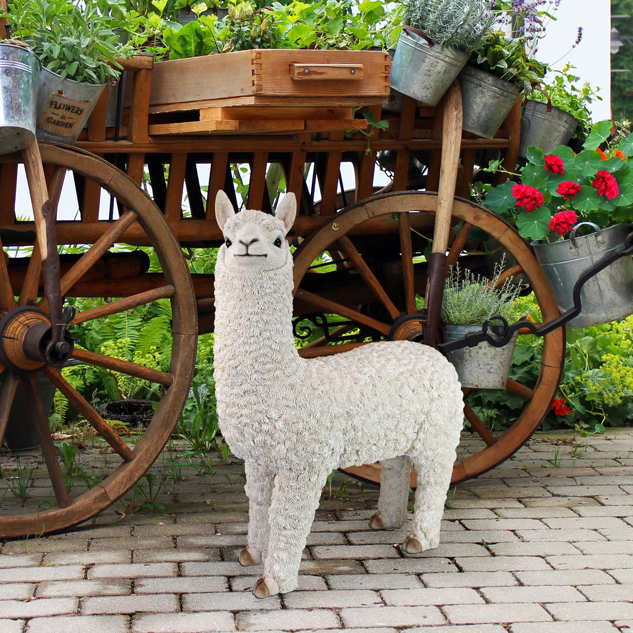 Design Toscano Alpacalypse of Alpaca Garden Statue & Reviews | Wayfair