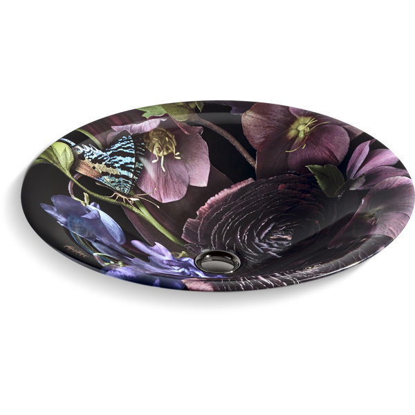 Kohler Dutchmaster Midnight Floral Carillon ARTIST EDITIONS Round ...