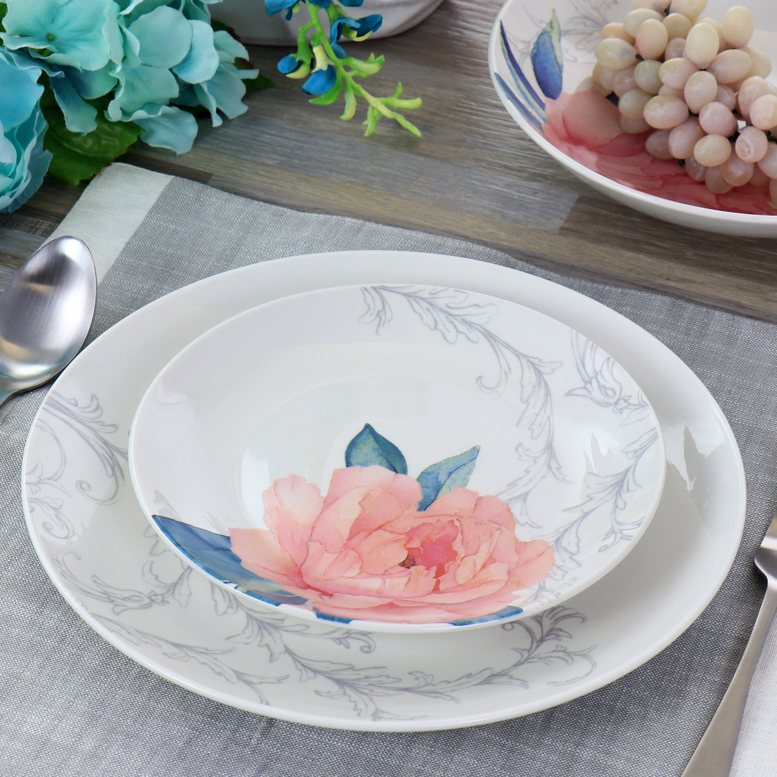 Martha Stewart Ceramic Dinnerware Set - Service for 4 | Wayfair