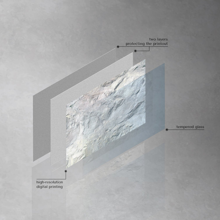 Union Rustic 50cm x 100cm Glass Panel | Wayfair.co.uk