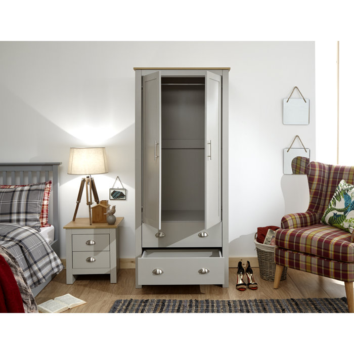 Zipcode Design Loretta 2 Door Manufactured Wood Wardrobe & Reviews ...