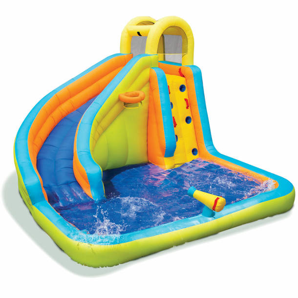 Banzai Surf Rider Kids Inflatable Outdoor Aqua Lagoon Water Slide ...