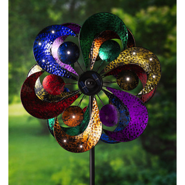 Arlmont & Co. 4 TIER SOLAR SPINNER | Wayfair