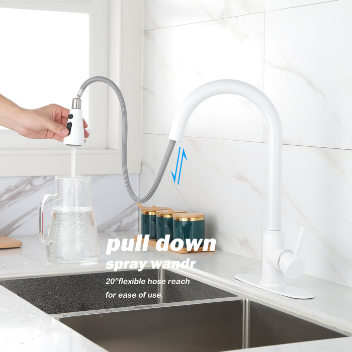Dilon Pull Down Kitchen Faucet | Wayfair