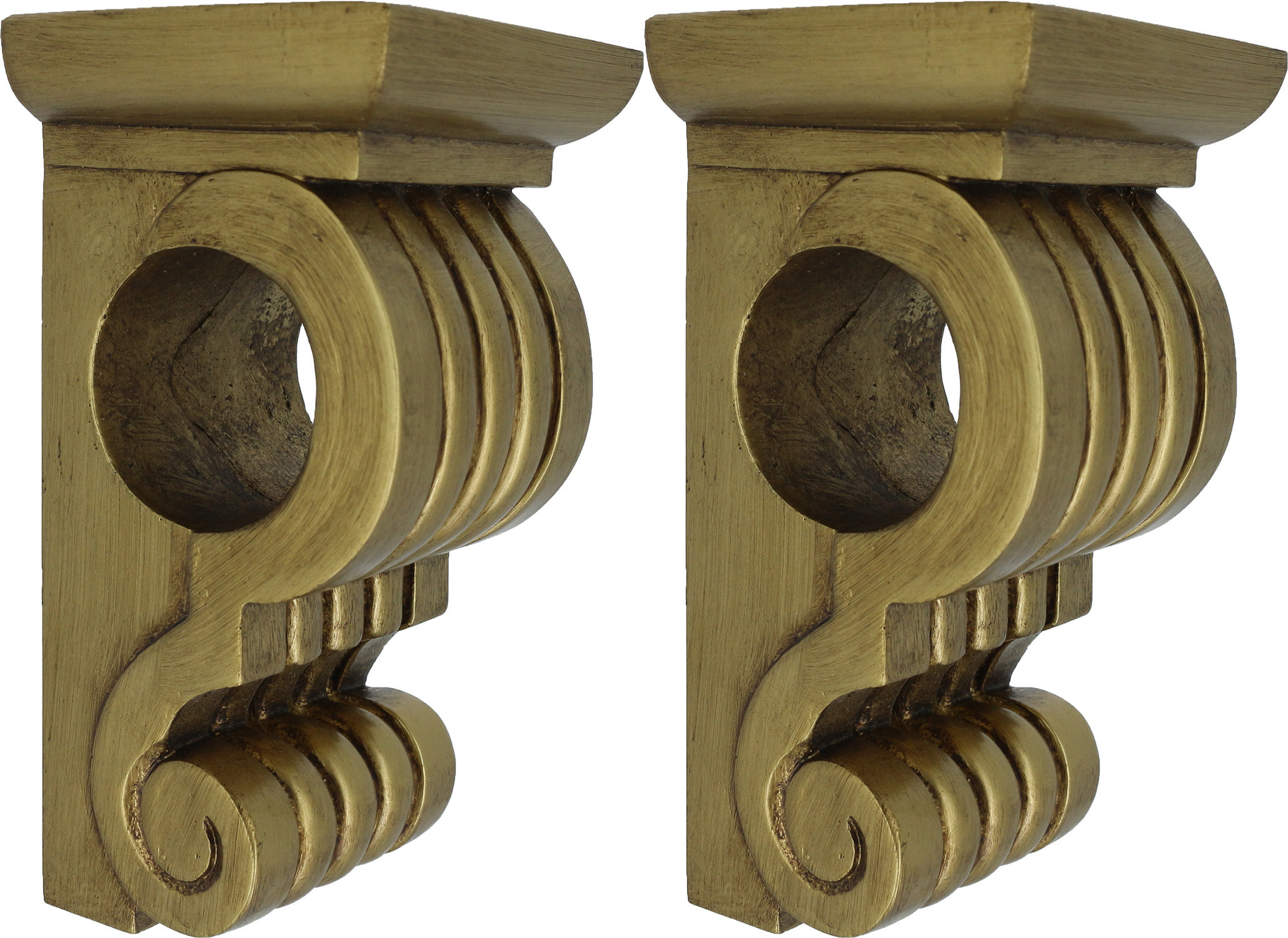 Charlton Home® Burhan Resin 3.16'' Drapery Sconce | Wayfair