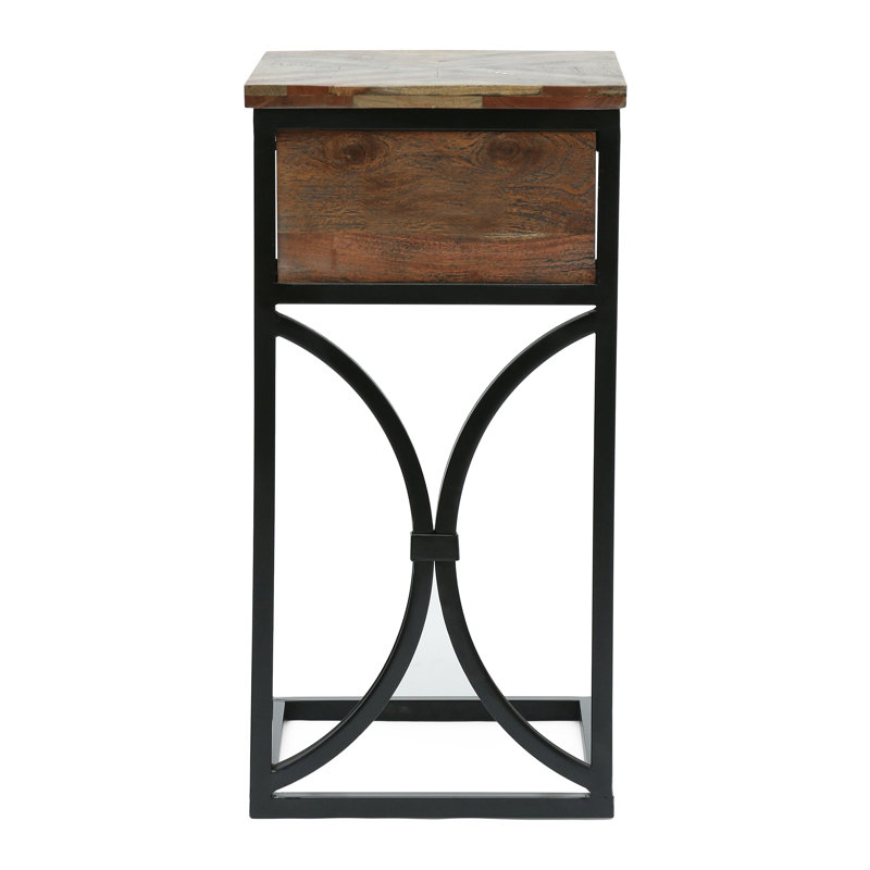17 Stories 27'' Tall Solid Wood C Table End Table & Reviews | Wayfair