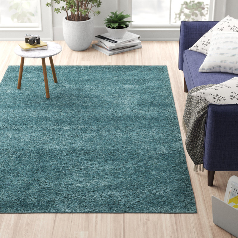 Lark Manor Delane Aqua Blue Area Rug & Reviews | Wayfair