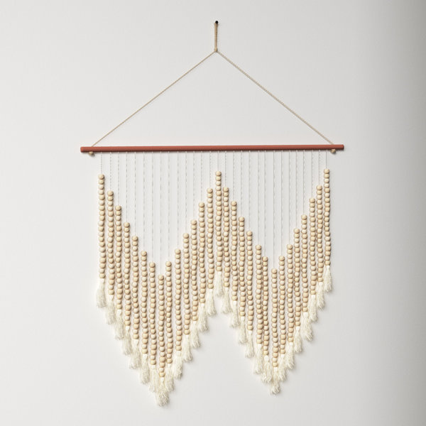 AllModern Fabric/Wood Wall Hanging with Rod | Wayfair