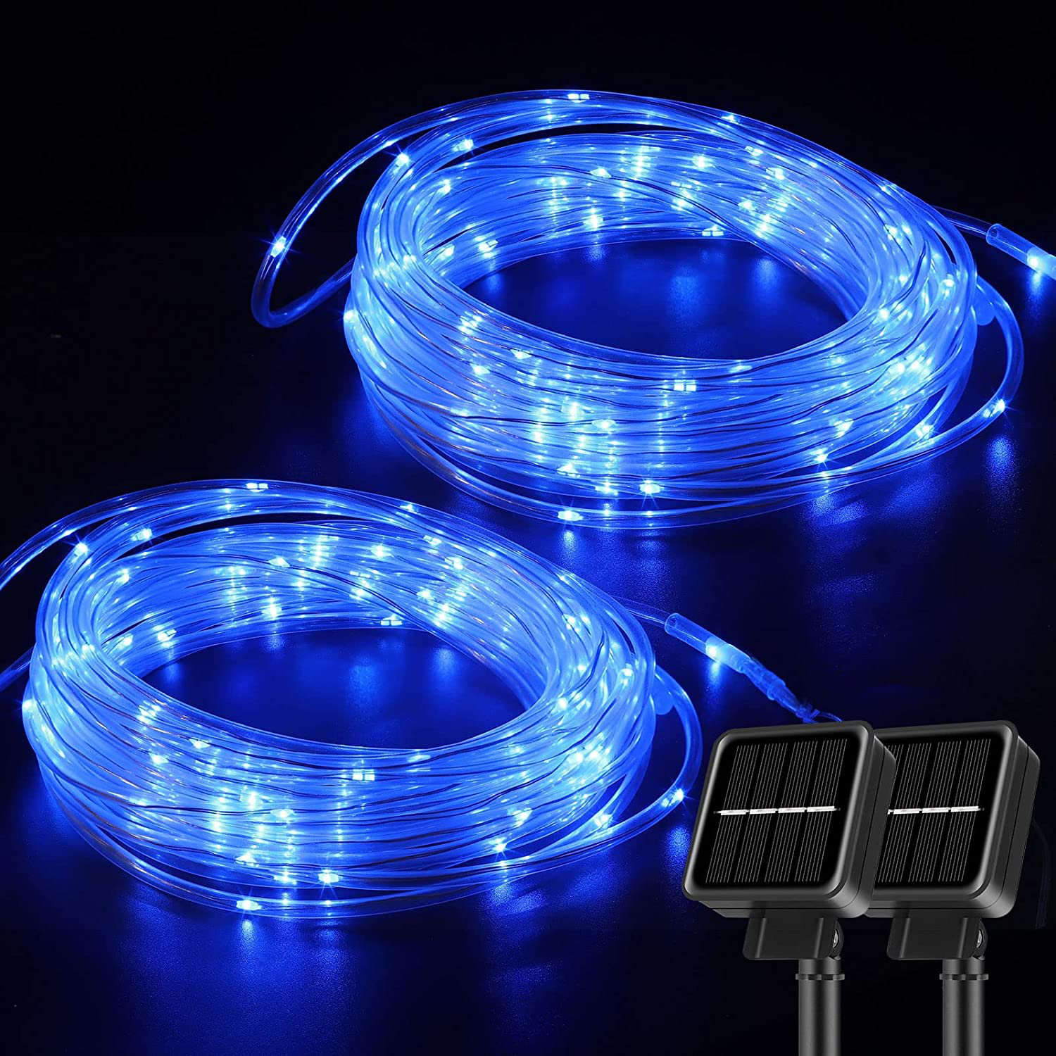 The Holiday Aisle® Frane 1'' LED Solar Powered 200 - Bulb Rope String ...