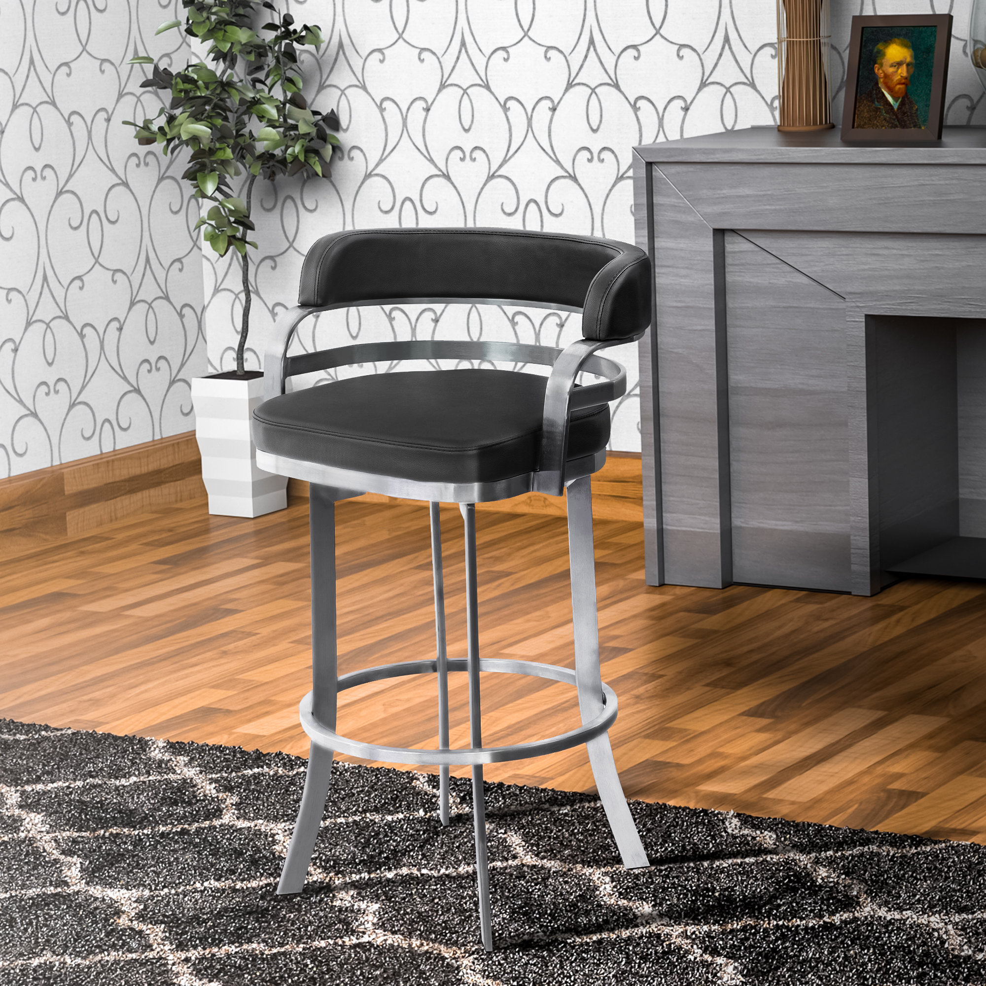 Orren Ellis Amoll Bar Stool | Wayfair