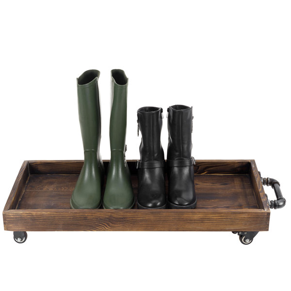 Williston Forge Rolling Boot Tray with Handles & Reviews | Wayfair