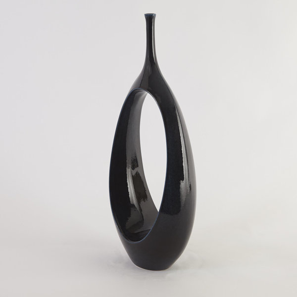 Global Views Open Oval Ring Vase-Celestial & Reviews | Wayfair