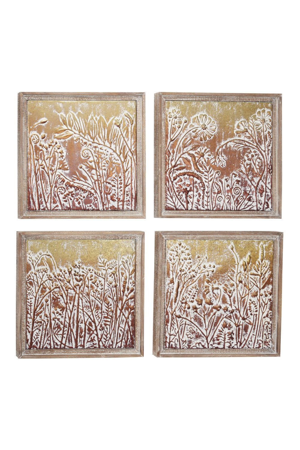 World Menagerie 4 Piece Embossed Wall Décor Set | Wayfair