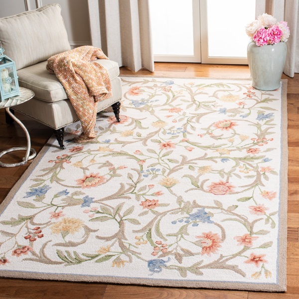 Hand-hooked-tufted-area-rug | Wayfair