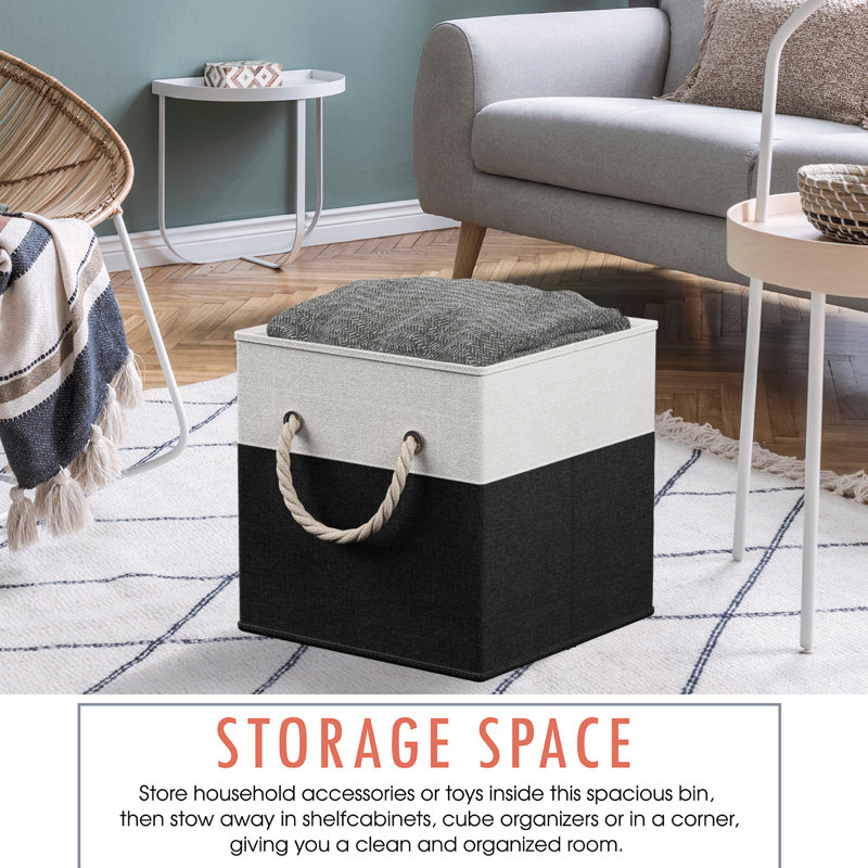 Breakwater Bay Foldable Collapsible Fabric Box & Reviews | Wayfair