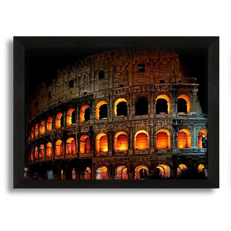 Ebern Designs Roman Colosseum - Picture Frame Photograph on Canvas ...