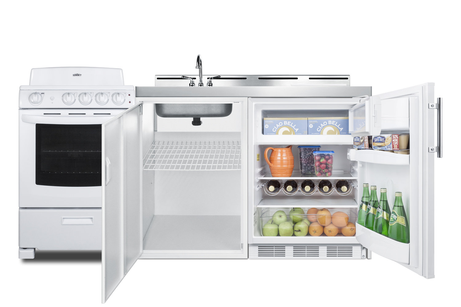 Summit Appliance All-In-One Combo Kitchens 5.1 Cubic Feet cu. ft ...