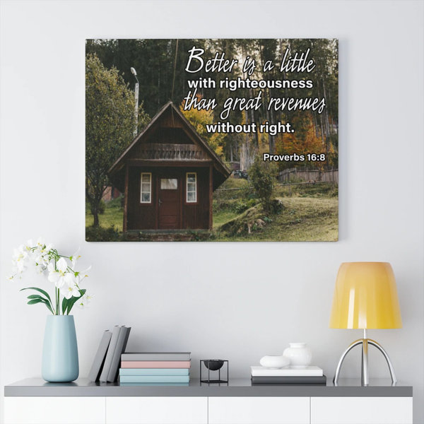 Blue Elephant Better Is Little Contentment Proverbs 16:8 - Wrapped ...