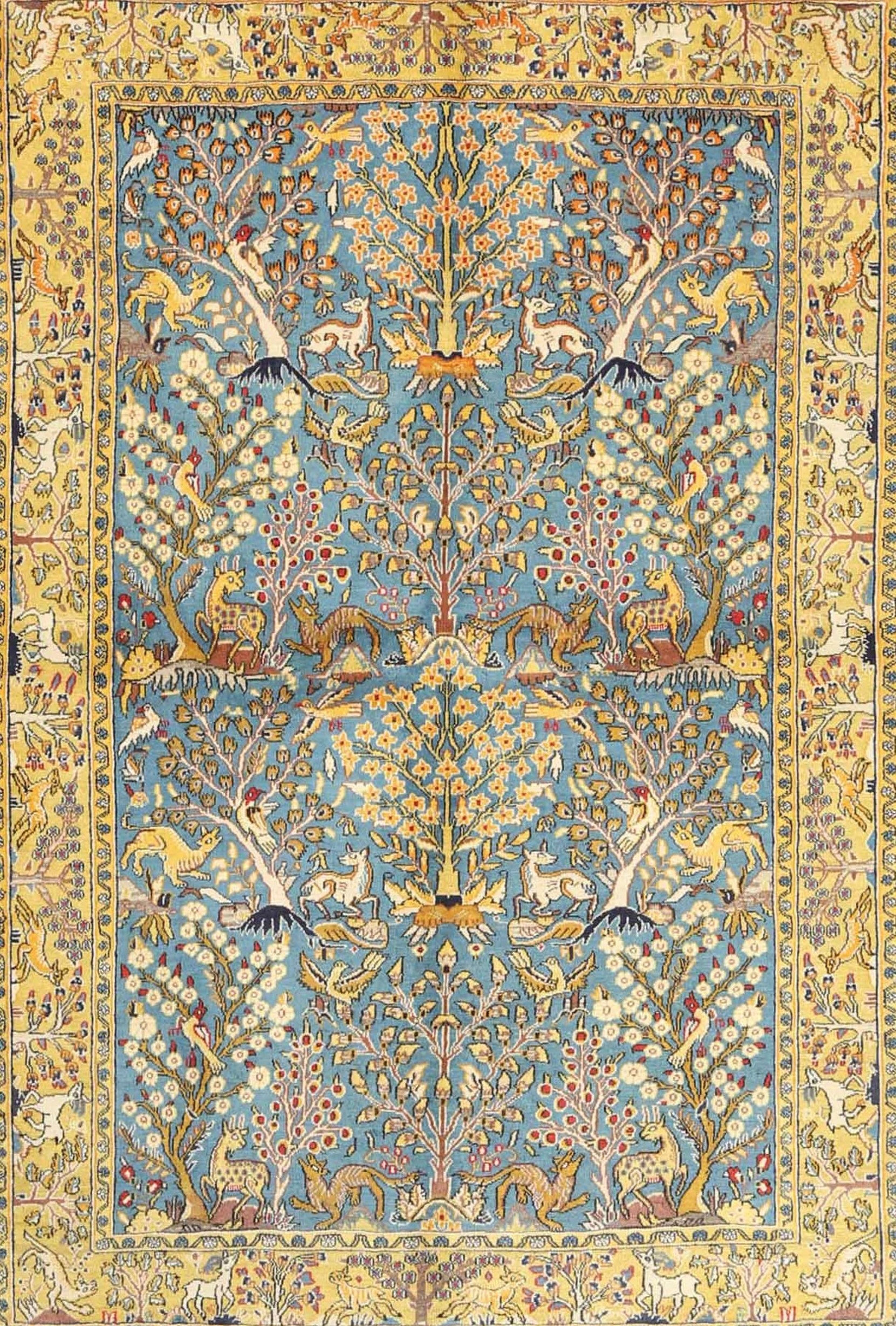 Bungalow Rose Yellow/Blue Rug | Wayfair