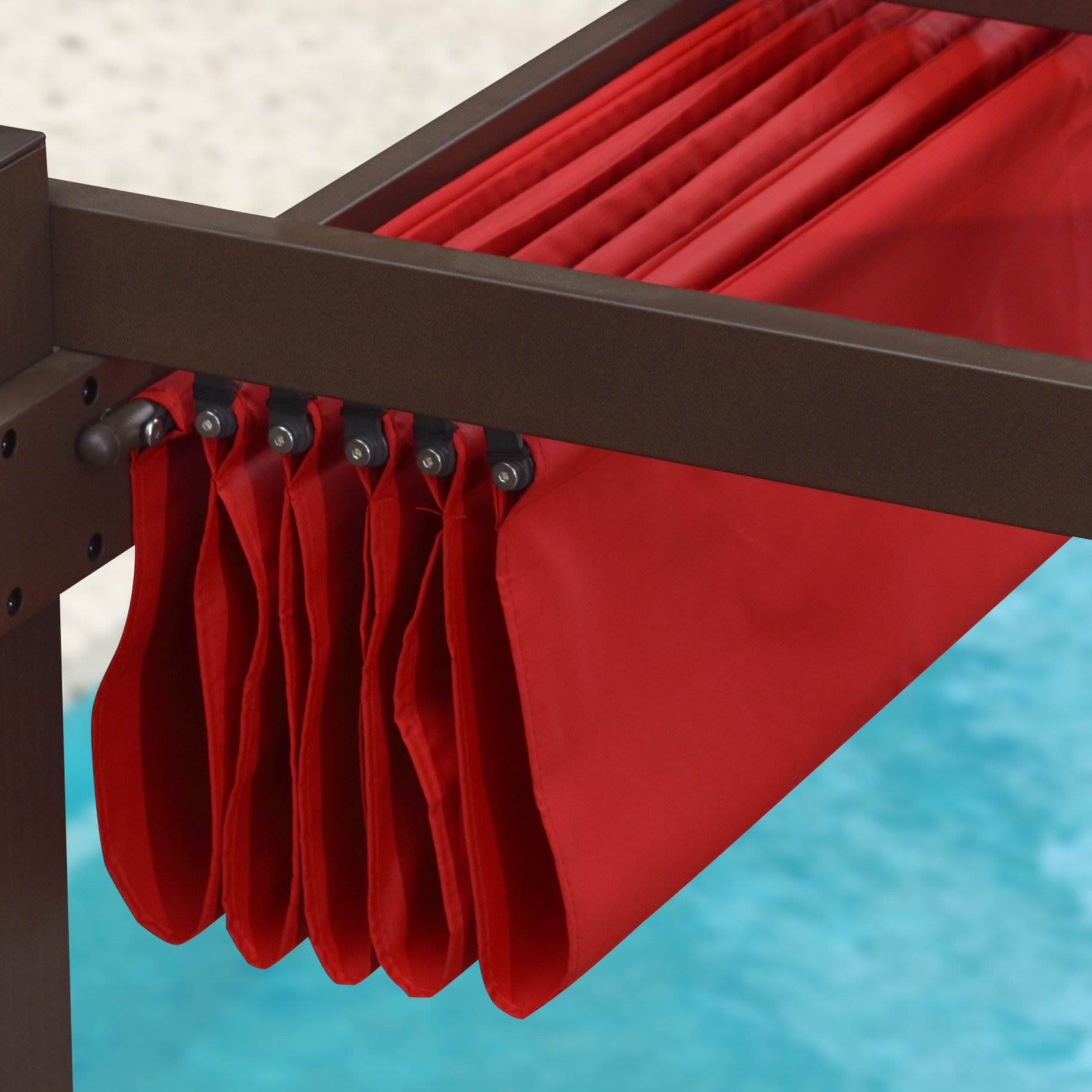 Purple Leaf Outdoor Retractable Pergola Replacement Canopy | Wayfair