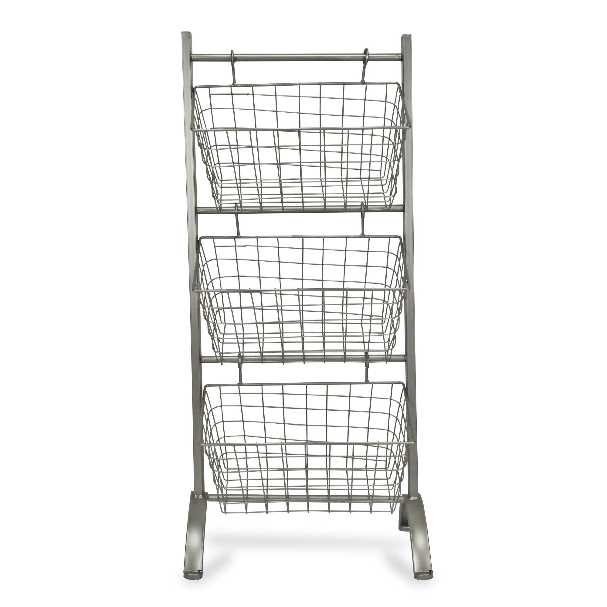 Priyas Home Goods 3 Tier Metal Basket | Wayfair