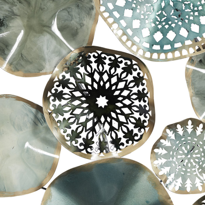 Dakota Fields Hench Multi Coloured Metal 3D Overlapping Discs Plate ...