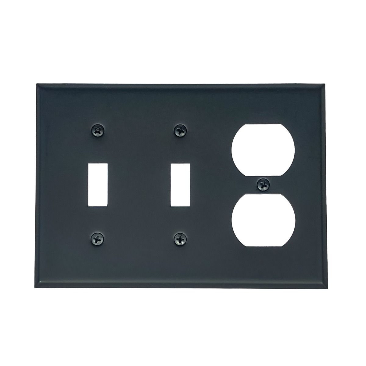 Acorn 3-Gang Duplex Outlet / Toggle Light Switch Combination Wall Plate ...
