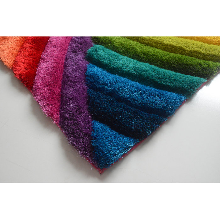 Orren Ellis Performance Red/Yellow Rug & Reviews | Wayfair