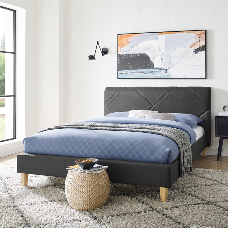 Classic Brands Lakeside Upholstered Low Profile Platform Bed & Reviews ...