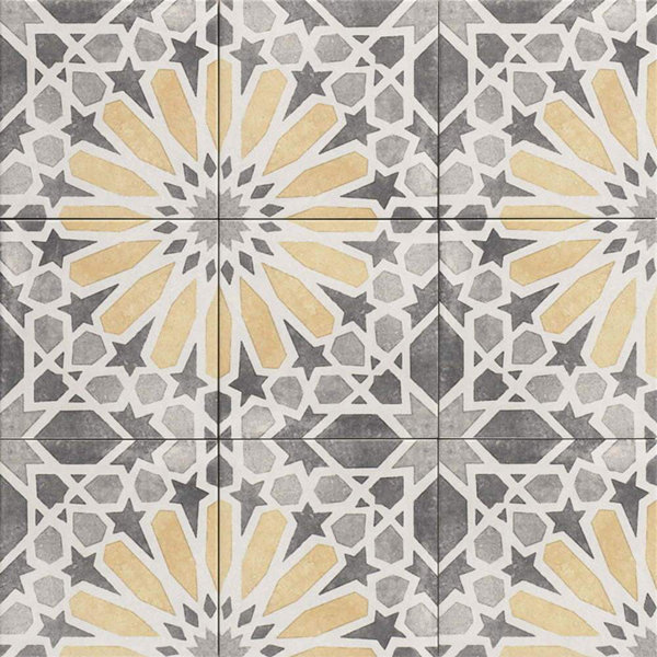 Long Island Mosaics & Tile Garden Sunflower 8" x 8" Porcelain Patterned ...