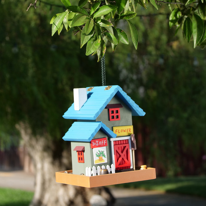 August Grove® Warrenton Colorful Decorative Bird Feeder & Reviews | Wayfair