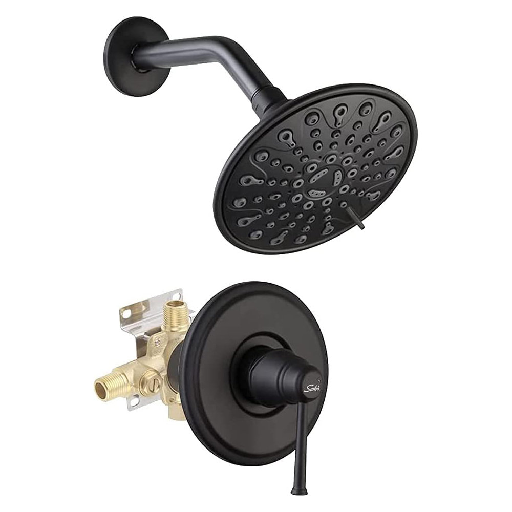 Augusts Single Function Shower Faucet with Rough-In Valve | Wayfair