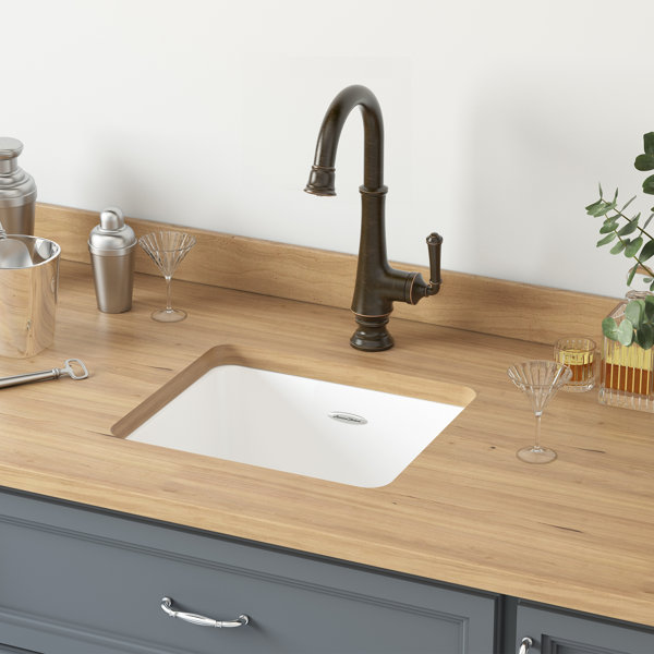 American Standard Delancey 16'' W Single Bowl Cast Iron Undermount ...