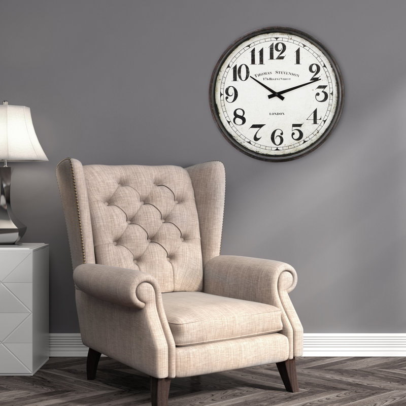 Winston Porter Templeton Metal Wall Clock & Reviews | Wayfair