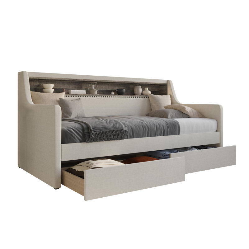 Wade Logan® Amylah Upholstered Daybed & Reviews | Wayfair