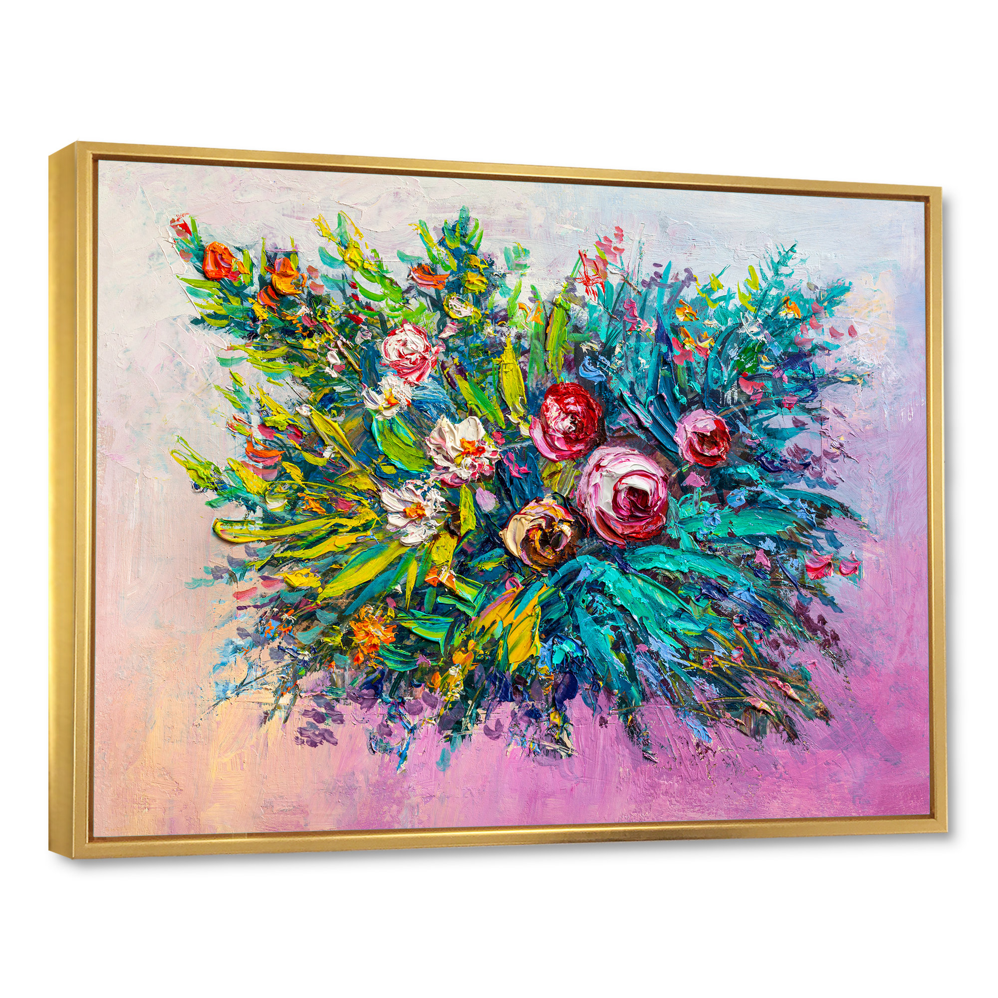 Winston Porter Multicolor Painting Daisy Flowers Multicolor Painting ...