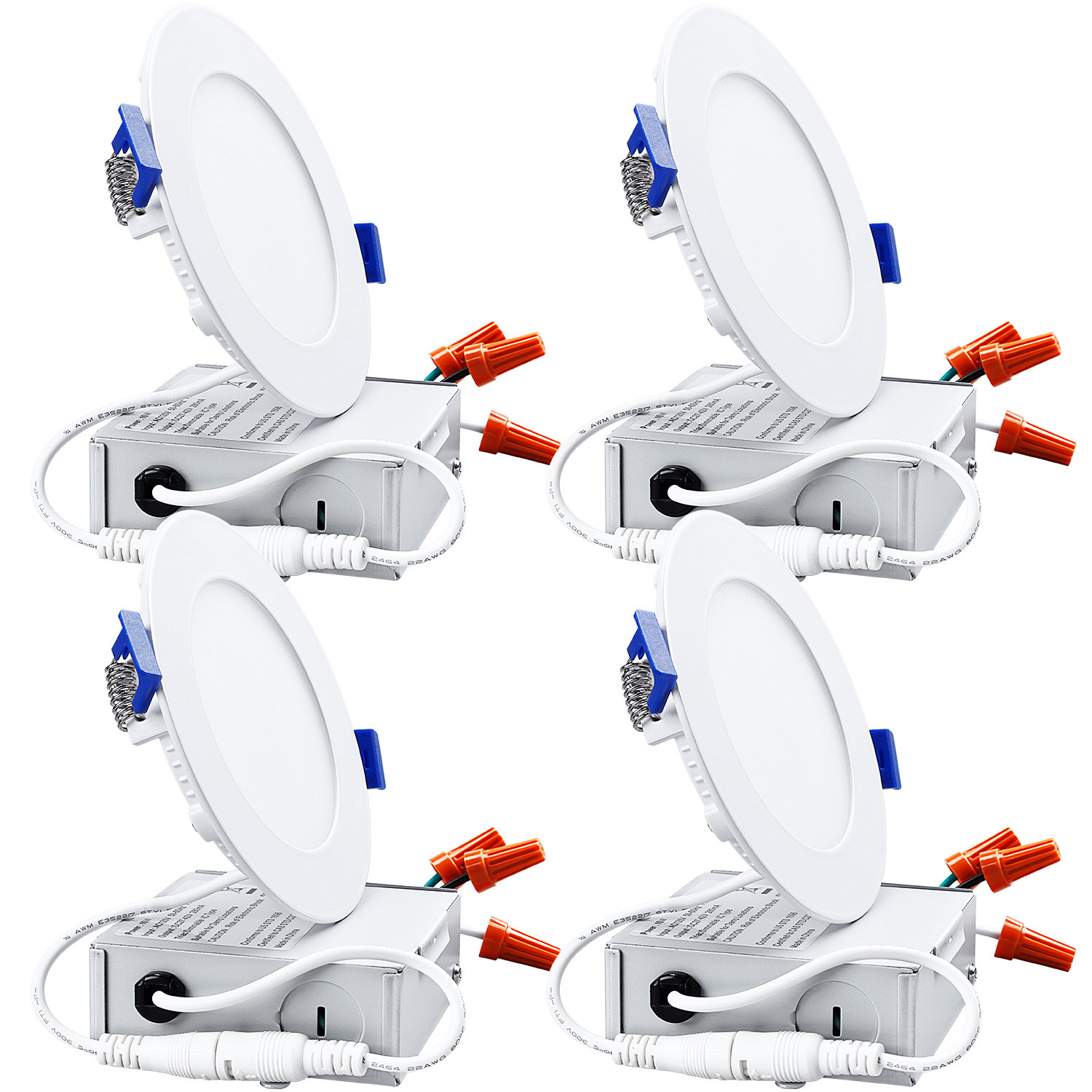 TORCHSTAR 4 Inch LED Recessed Downlight with J-Box, 80W Eqv., Dimmable ...