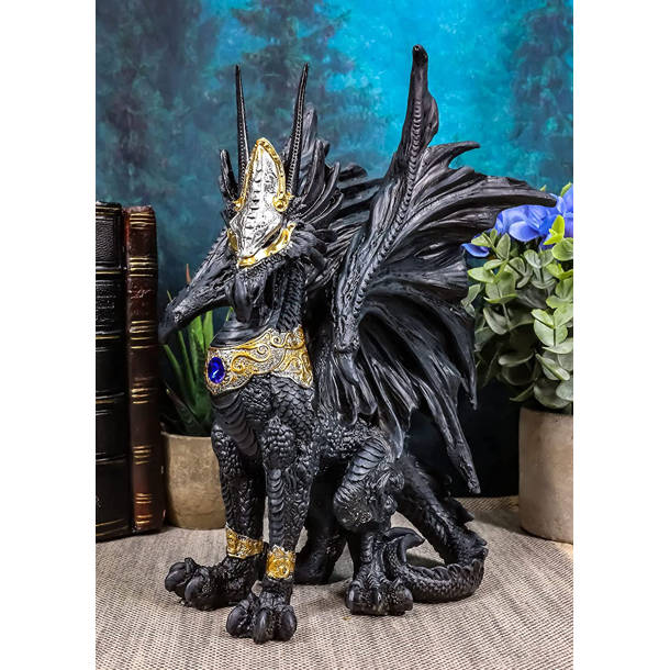 Trinx Swimming Castle Moat Mordor Dragon Lawn Garden Centerpiece Statue ...