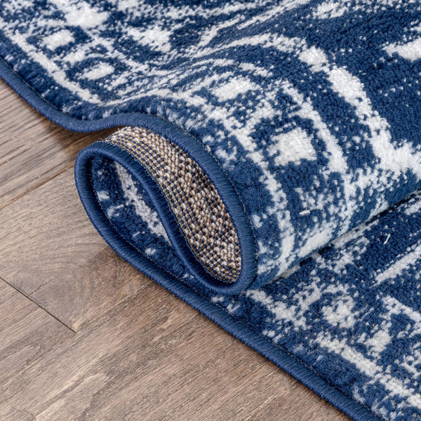 Well Woven Dazzle Power Loom Dark Blue/White Rug & Reviews | Wayfair.co.uk