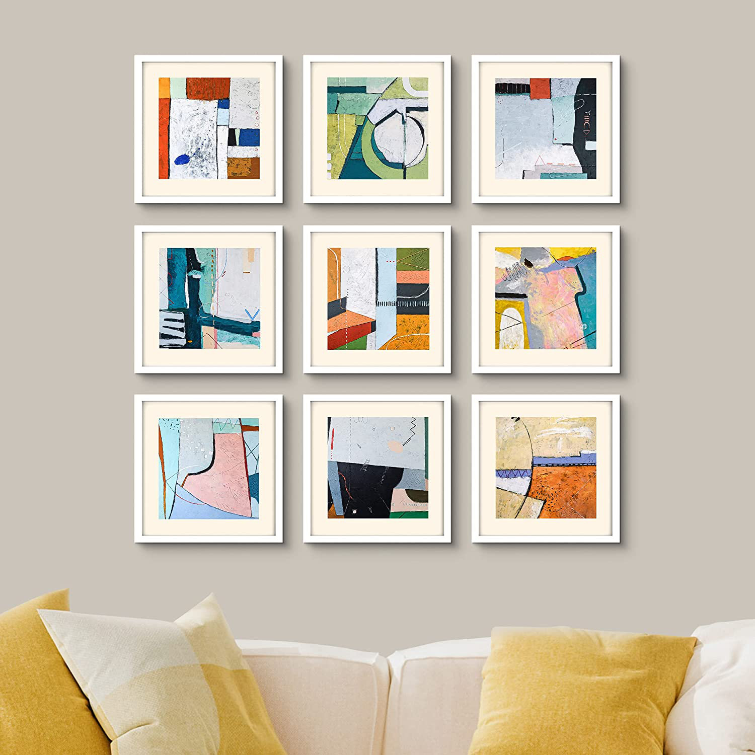 SIGNLEADER Colorful Symbol Polygon Variety Abstract Shapes ...