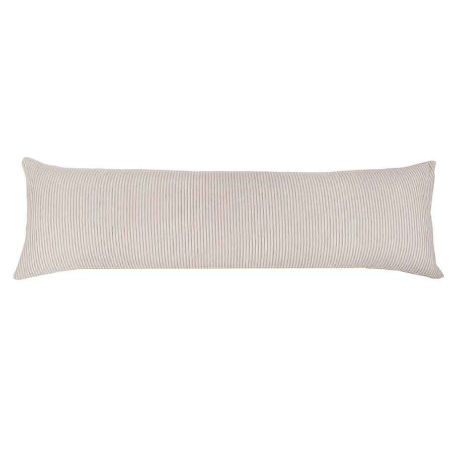 Pom Pom At Home CONNOR - IVORY/ DENIM - BODY PILLOW W/ INSERT (18" X 60 ...