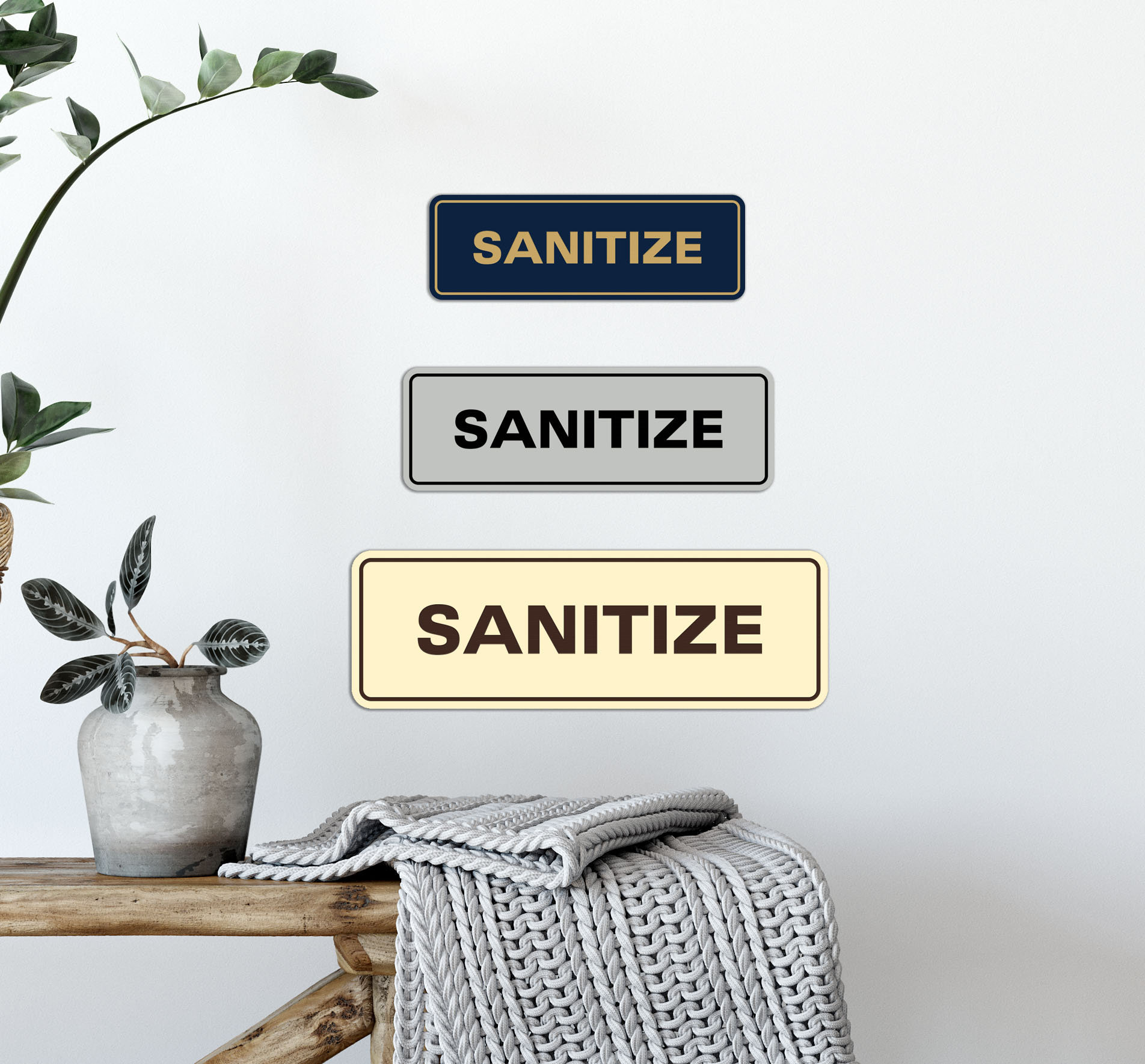 Signs ByLITA Standard Sanitize Sign | Wayfair