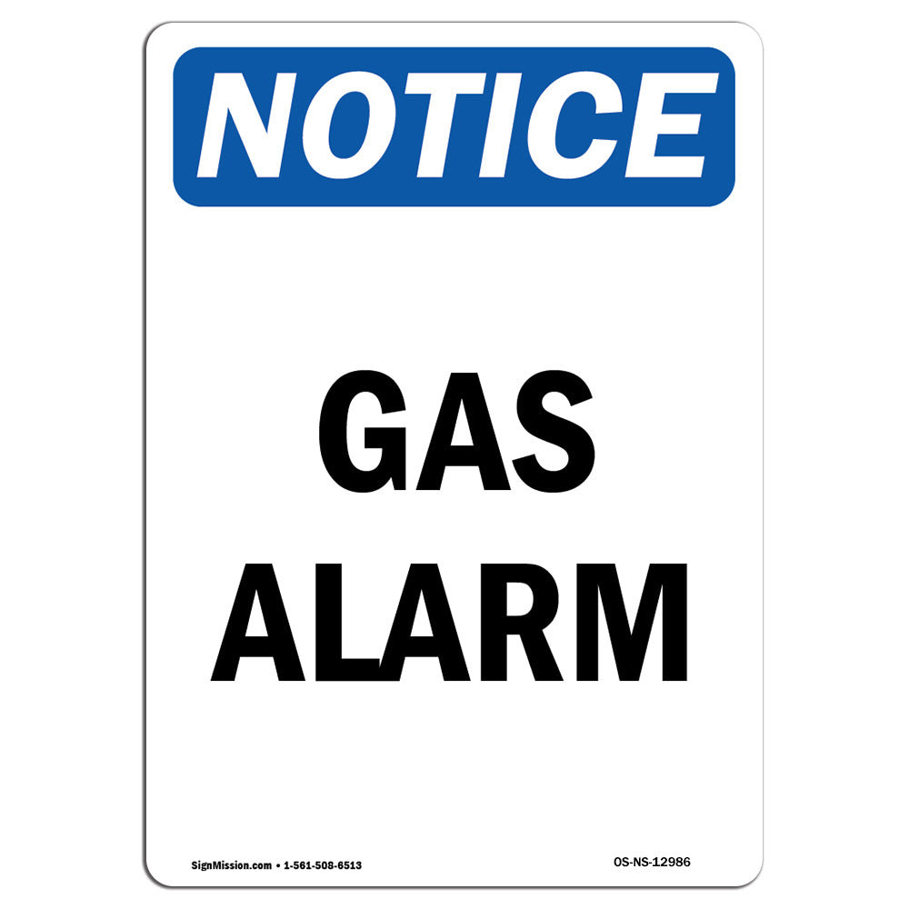 SignMission Gas Alarm Sign | Wayfair