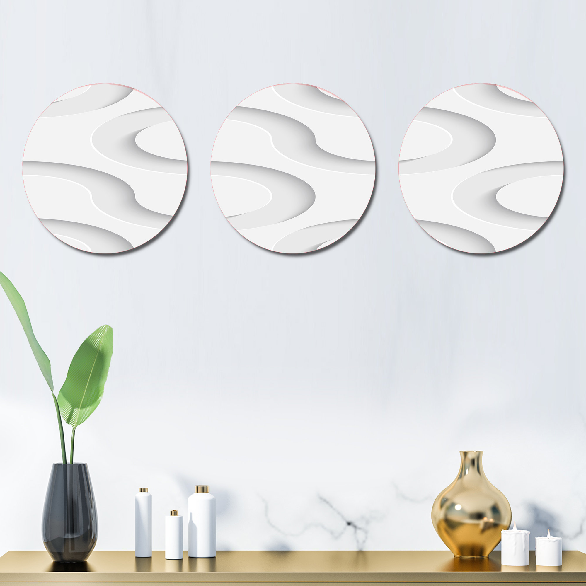 Bless international 3 Piece Wave Wall Décor Set | Wayfair
