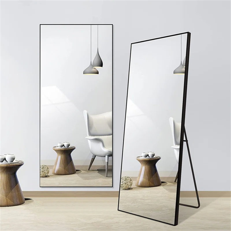 Ebern Designs Tarunjot Rectangle Floor Mirror | Wayfair