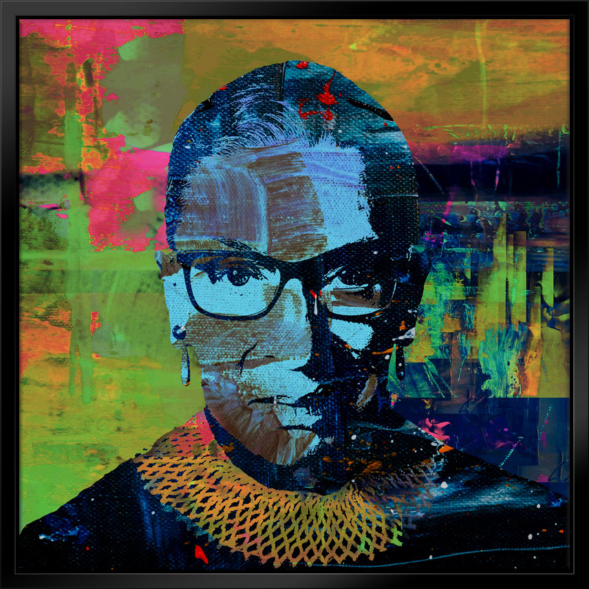 ATX Art Group LLC Ruth Bader Ginsberg Pop Art-Giclee on Canvas with ...